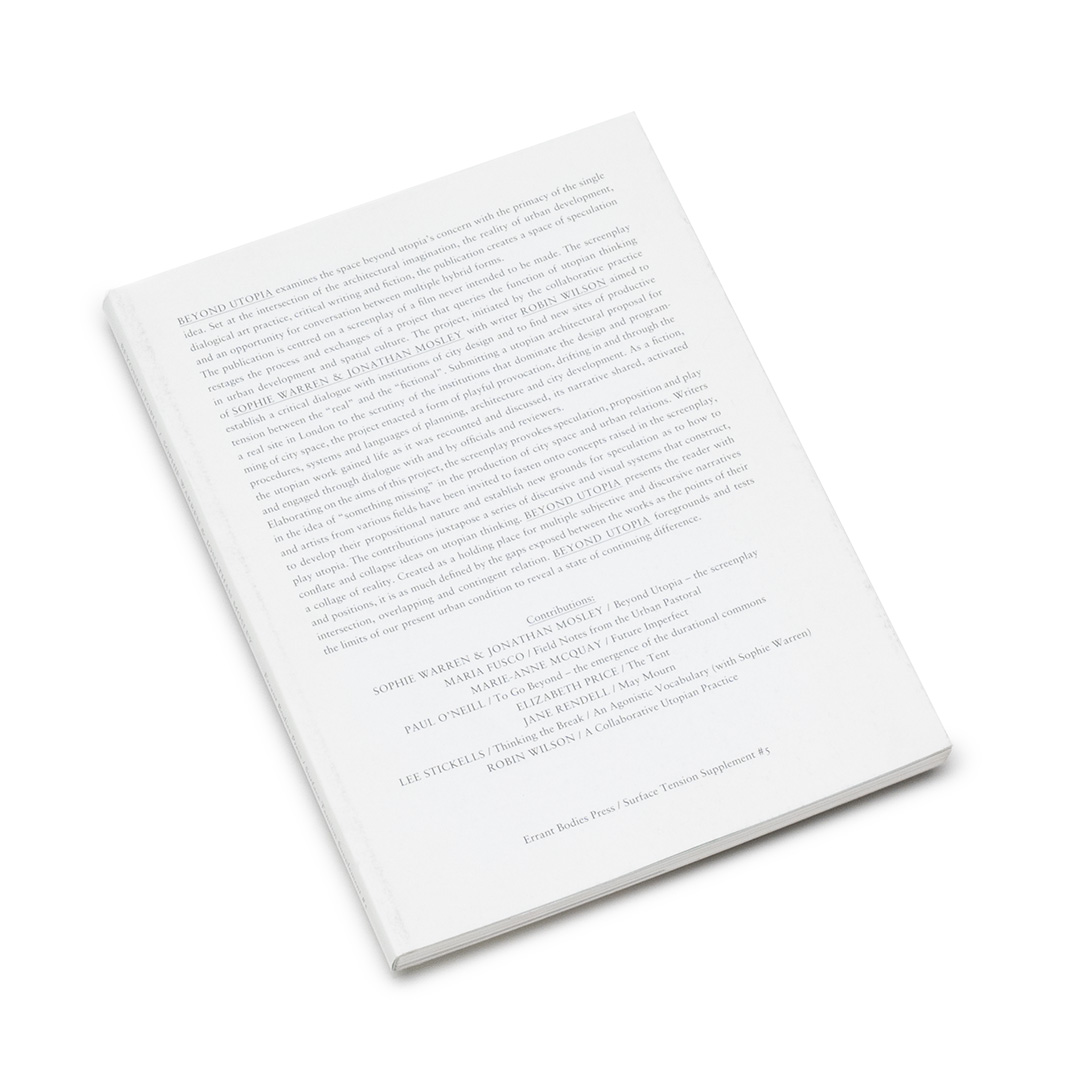 Surface Tension Supplement – Beyond utopia – Soundohm