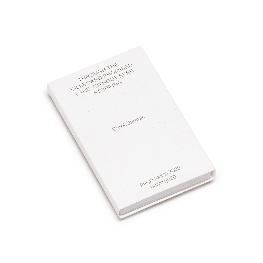 Derek Jarman – Through The Billboard Promised Land Without Ever ...