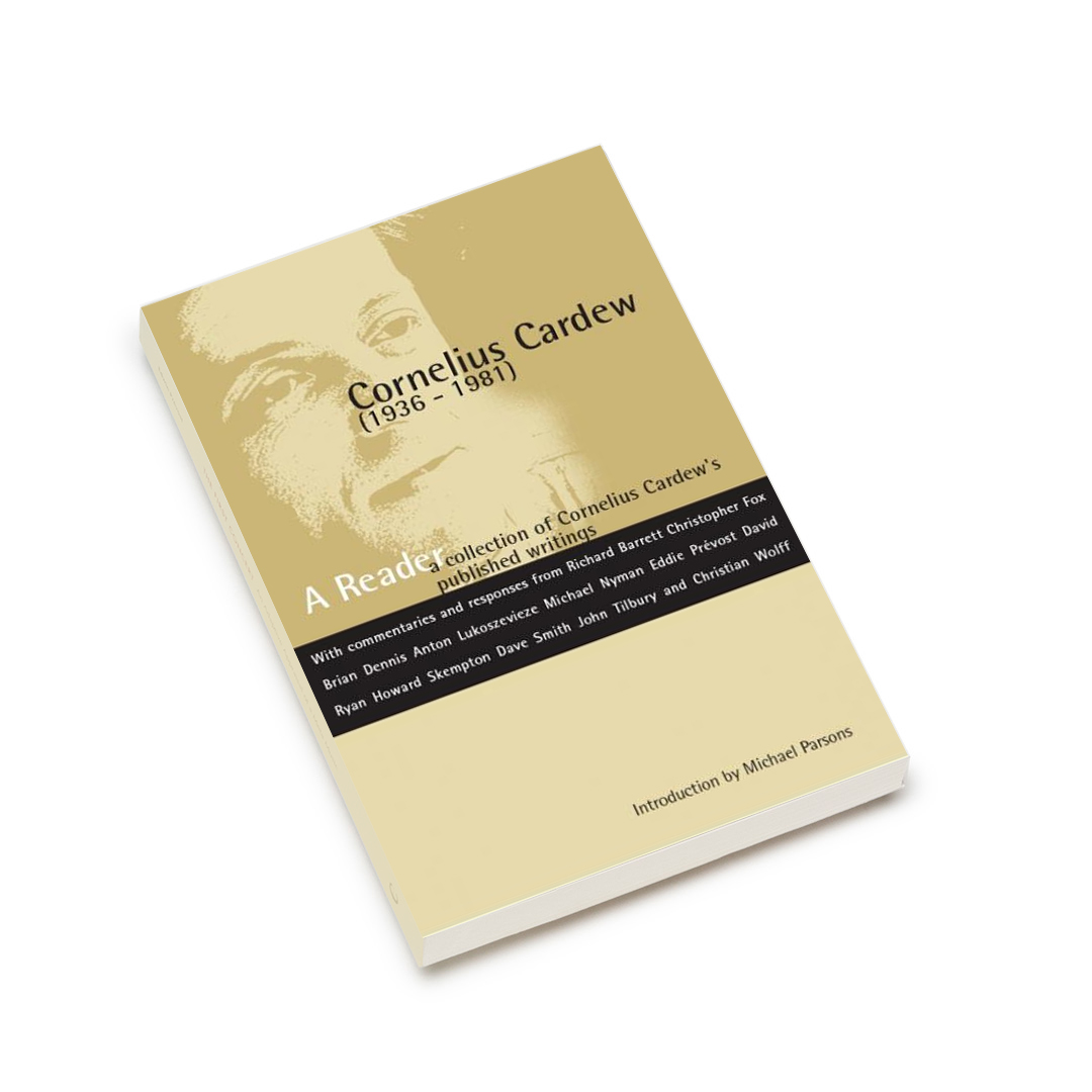 Cornelius Cardew – Cornelius Cardew. A reader – Soundohm