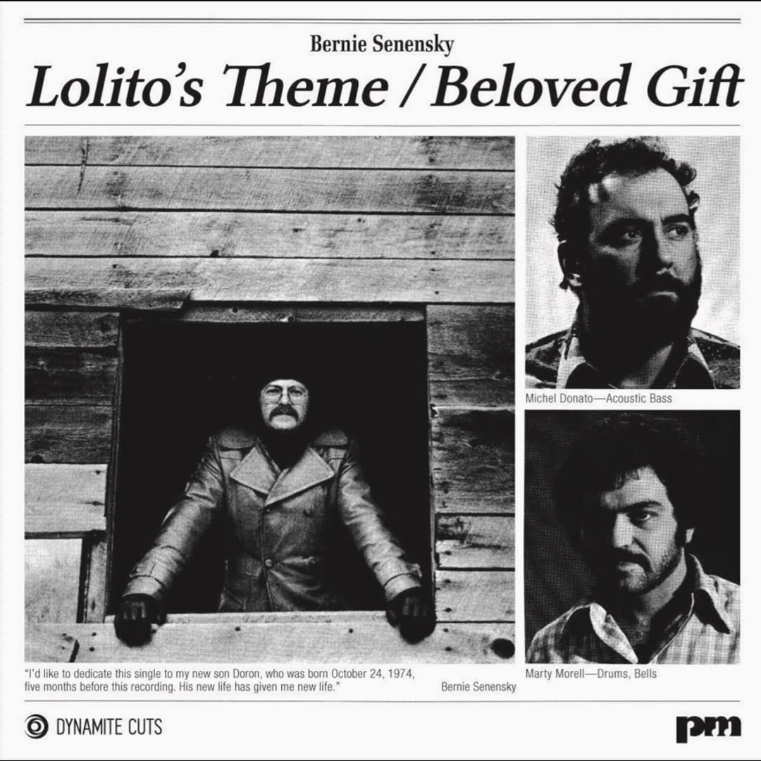Bernie Senensky – Lolito's Theme / Beloved Gift (7") – Soundohm