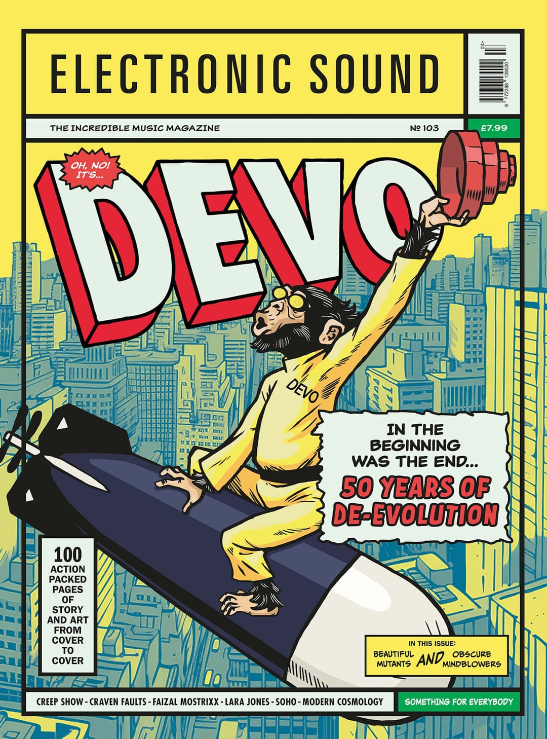 Electronic Sound – Issue 103: Devo Issue (Magazine + 7", Yellow) – Soundohm