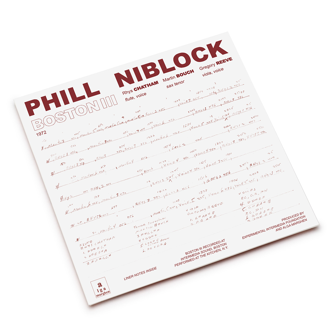 Phill Niblock – Boston Tenor Index (LP) – Soundohm