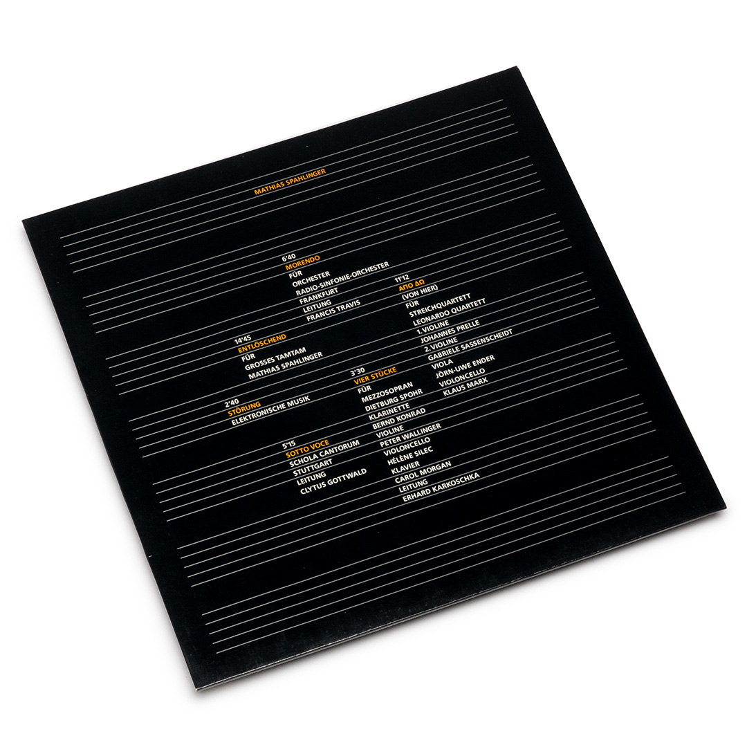 Mathias Spahlinger – Morendo – Soundohm