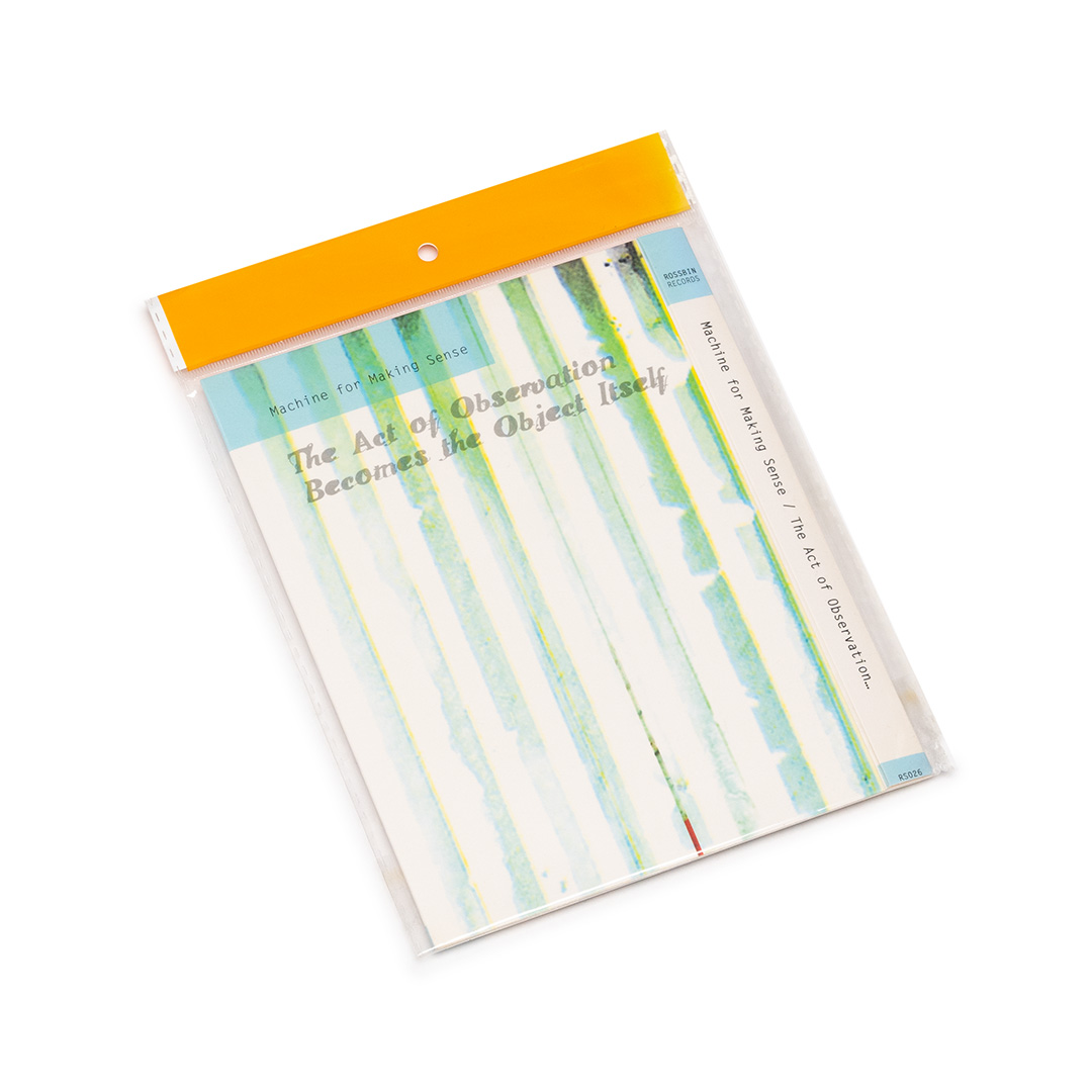 Machine For Making Sense – The Act Of Observation Becomes The Object ...